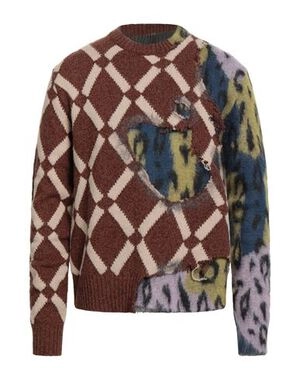 Marni Sweater Size Virgin Wool, Mohair Wool, Polyamide, Wool - Brown
