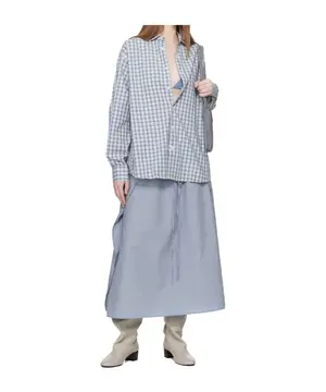 BASERANGE Claude Checked Button Shirt