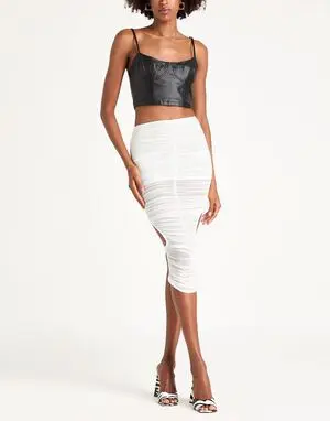 MUGLER Midi Skirt Size Polyamide, Elastane