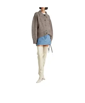 Amina Muaddi Leather Over-the-knee Boots