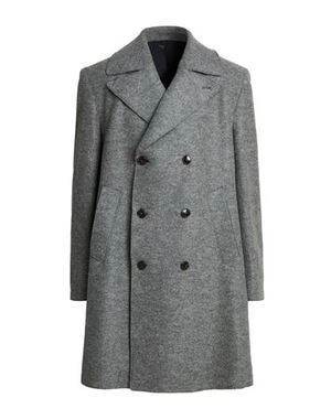 BALDESSARINI Coat Light Brown Size Wool - Grey