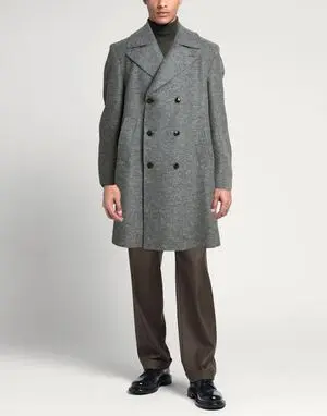 BALDESSARINI Coat Light Brown Size Wool - Grey