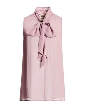 SEMICOUTURE Top Antique Rose Size Acetate, Silk