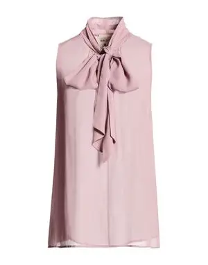 SEMICOUTURE Top Antique Rose Size Acetate, Silk