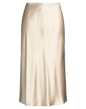 Max Mara Midi Skirt Size Silk - Beige