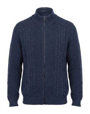 Tagliatore Cardigan Slate Size Virgin Wool, Polyamide - Blue