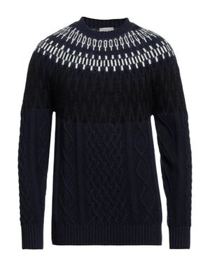 Altea Man Sweater Ivory Size L Virgin Wool, Cashmere, Mohair Wool Blue