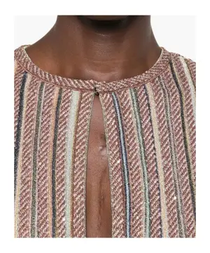 Missoni Sequin-embellished Striped Mini Dress