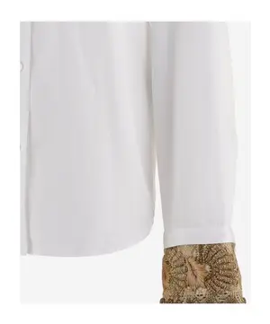 Dries Van Noten Embellished Long Sleeve Shirt - White