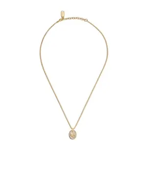 Dior Logo Medallion Necklace - Yellow