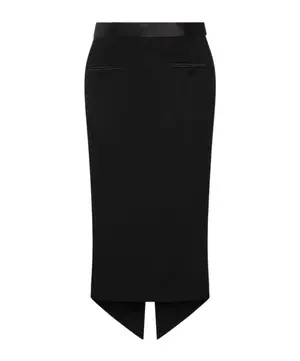 TOM FORD Satin-trim Back-slit Skirt