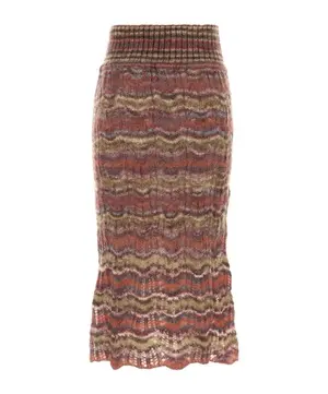 VIVIENNE WESTWOOD Flora Textured Knitted Skirt