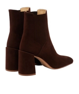 Gabriela Hearst Squaretoe Blockheel Suede Boots