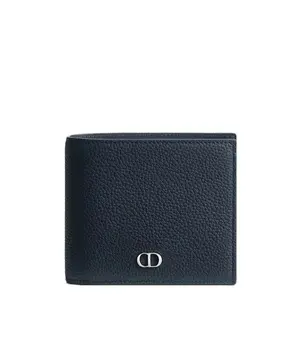 Dior Cd Icon Wallet With Coin Pocket - Navy Blue