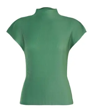 Issey Miyake Mist August Top - Greyish Green