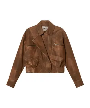 Isabel Marant Étoile Distressed-effect Panelled Jacket - Brown