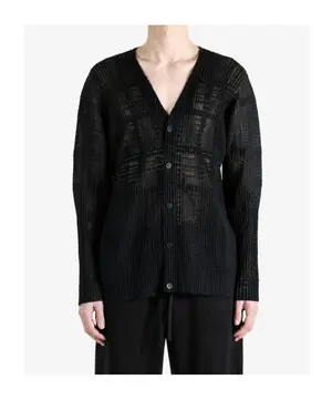 Issey Miyake Lace Grid Pleats Jacket