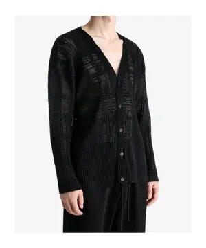 Issey Miyake Lace Grid Pleats Jacket