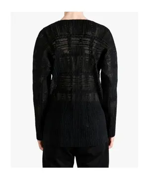 Issey Miyake Lace Grid Pleats Jacket