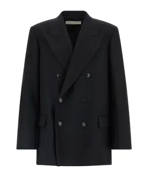 Dries Van Noten Oversized Wool Blazer - Black