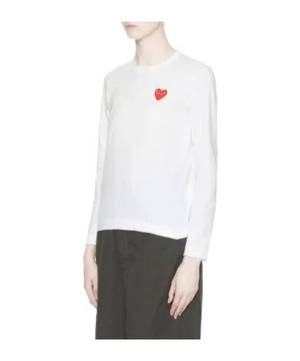 Play Comme Des Garcon Logo-patch T-shirt