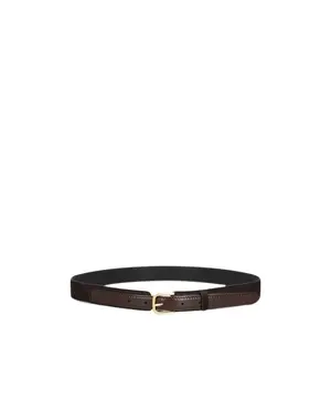 Dries Van Noten Double Leather Belt - Choco