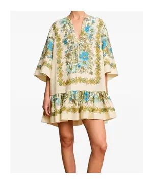 ALEMAIS Sophia Linen Mini Dress