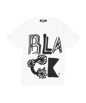 Comme Des Garçons Graphic Print Round-neck T-shirt - White