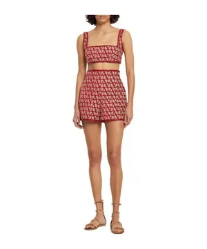 Valentino Garavani High-waisted Shorts With Straight Hem