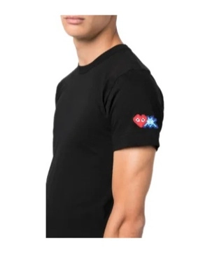 Play Comme Des Garcon Logo-patch Cotton T-shirt