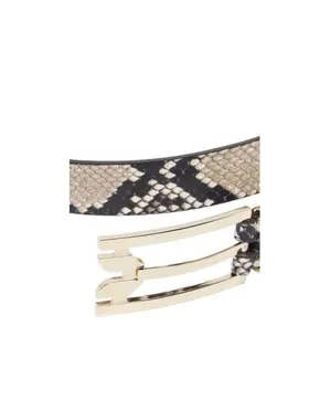 Victoria Beckham Minimalist Snake Skin Belt