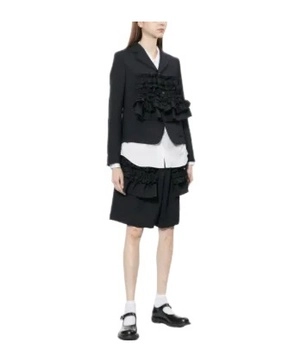 Comme Des Garçons Ruffle Knee-length Shorts