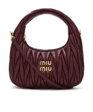 Miu Miu Nappa Leather Crescent Bag
