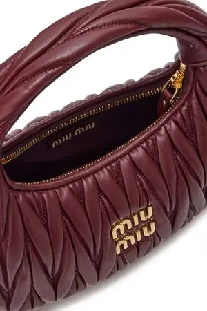 Miu Miu Nappa Leather Crescent Bag