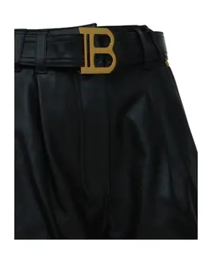 Balmain High-waisted Shorts With Pleated Detail