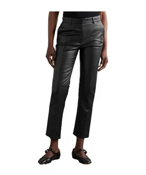 JOSEPH Leather Slim-leg Pants