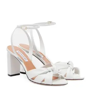 AQUAZZURA Nina Leather Sandals - White