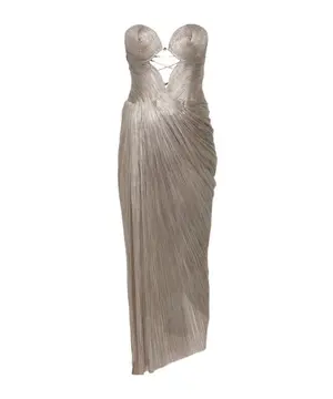 MARIA LUCIA HOHAN Pleated Dress - Gray