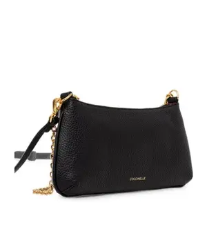 COCCINELLE Mini C-me Logo-print Chain-link Crossbody Bag