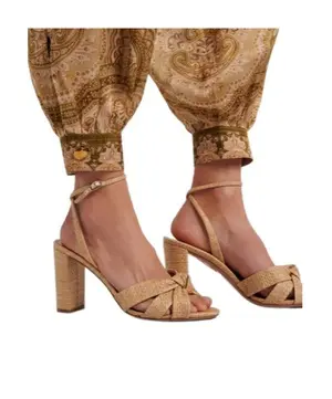 AQUAZZURA Knotdetail Highheeled Sandals