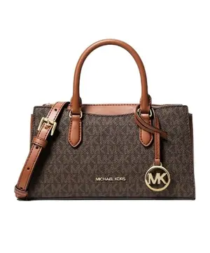 Michael Kors Arden Small Signature Logo Messenger Bag - Brown