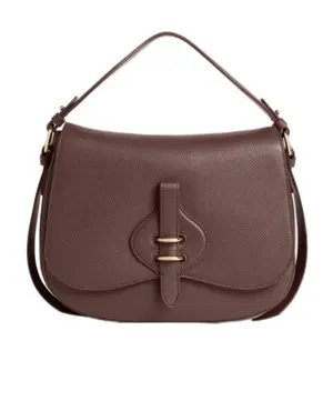 COCCINELLE Flap Buckle Shoulder Bag - Berries