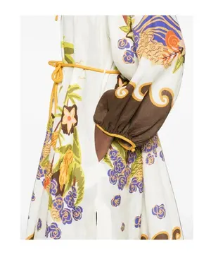 ALEMAIS Patterned Dress