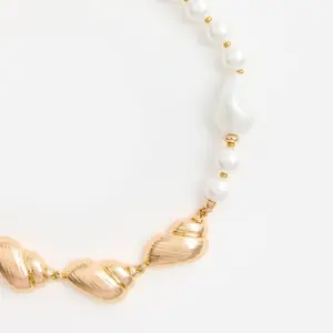 SELF-PORTRAIT Shell-detail Faux-pearl Necklace