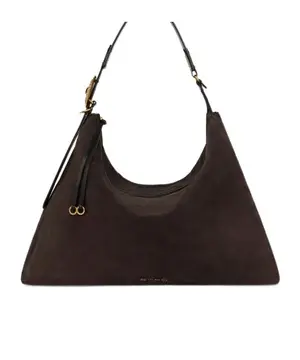 Etro Large Suede Rosette Bag - Brown
