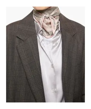 Acne Studios Stud-embellished Checked Scarf