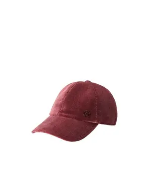 MAISON MICHEL Tiger Logo-detail Baseball Cap - Wine Red