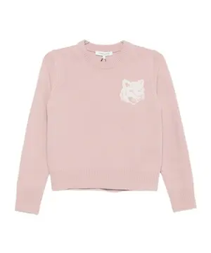 Maison Kitsuné Long-sleeved Sweater - Pink
