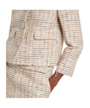 SHUSHU/TONG Short Plaid Jacket