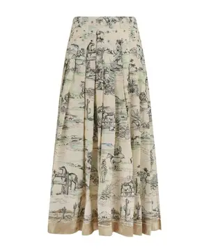 ALEMAIS Scout Pleated Midi Skirt